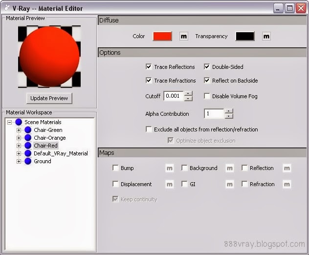 Material Usage 888 Vray Sketchup