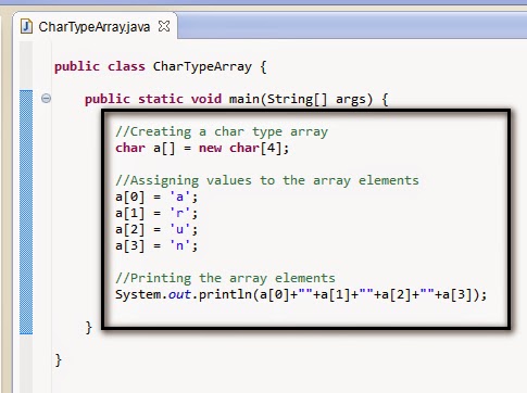 Selenium-By-Arun: 175. 'char' data type arrays
