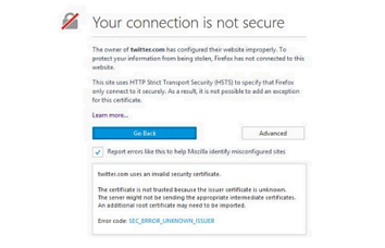 Getting “Your Connection Is Not Secure” Message When Trying To Access ...
