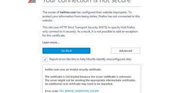 Getting “Your Connection Is Not Secure” Message When Trying To Access ...