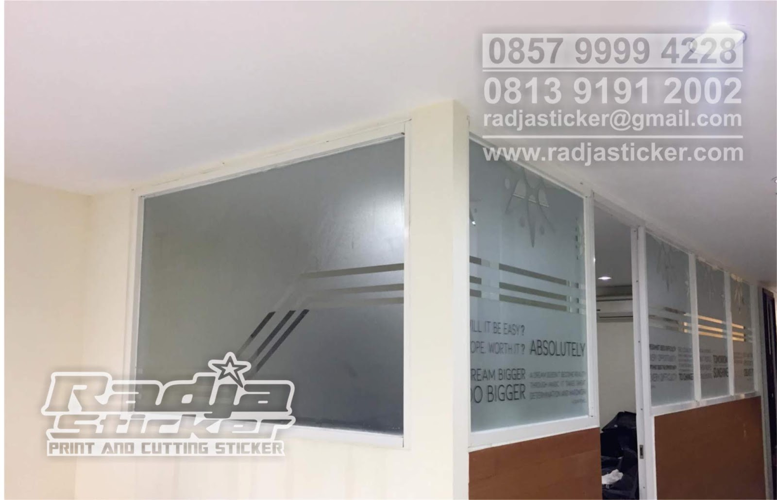 Stiker Kaca J Walk | Stiker Kaca Sandblast | Stiker Kaca Kantor | Jasa ...