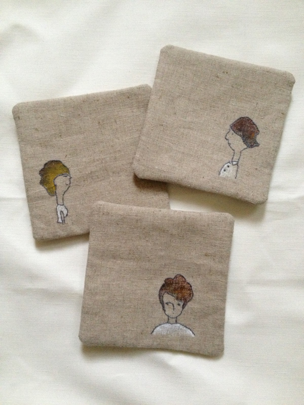 Hand Sewn & Embroidered Coasters