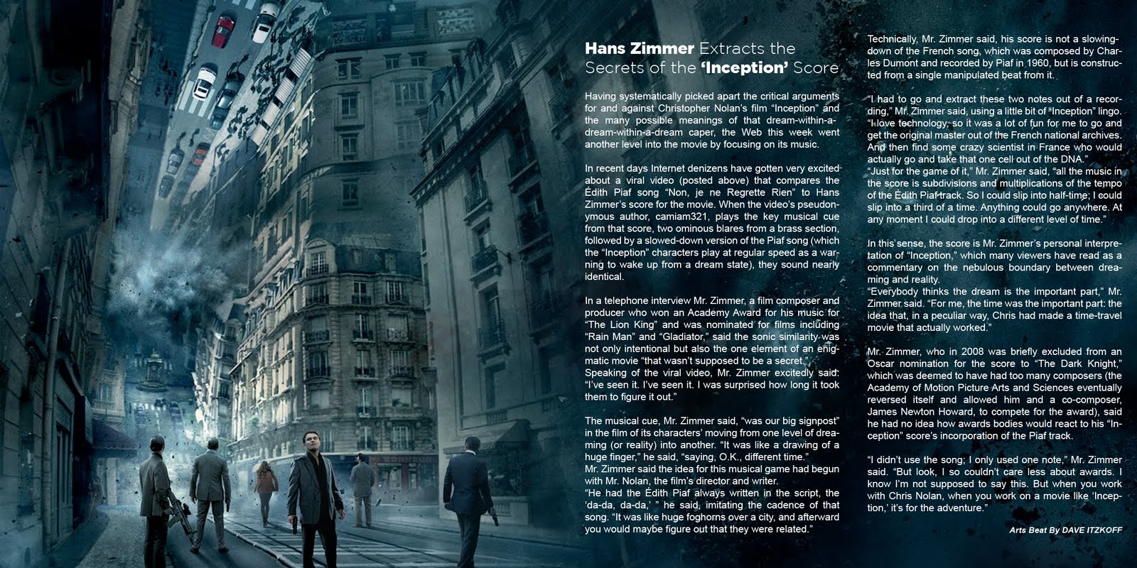 Soundtrack List Covers Inception Expanded Hans Zimmer