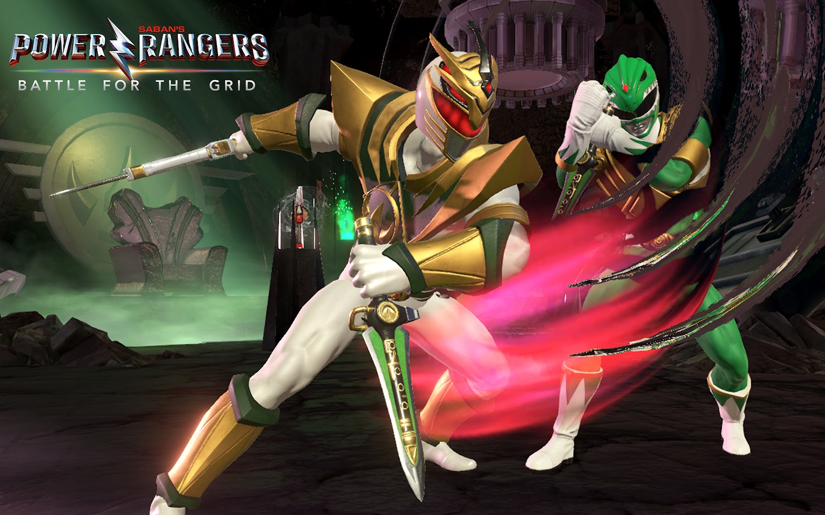 White Ranger vs. Green Ranger, Power Rangers: Battle for the Grid, 4K ...