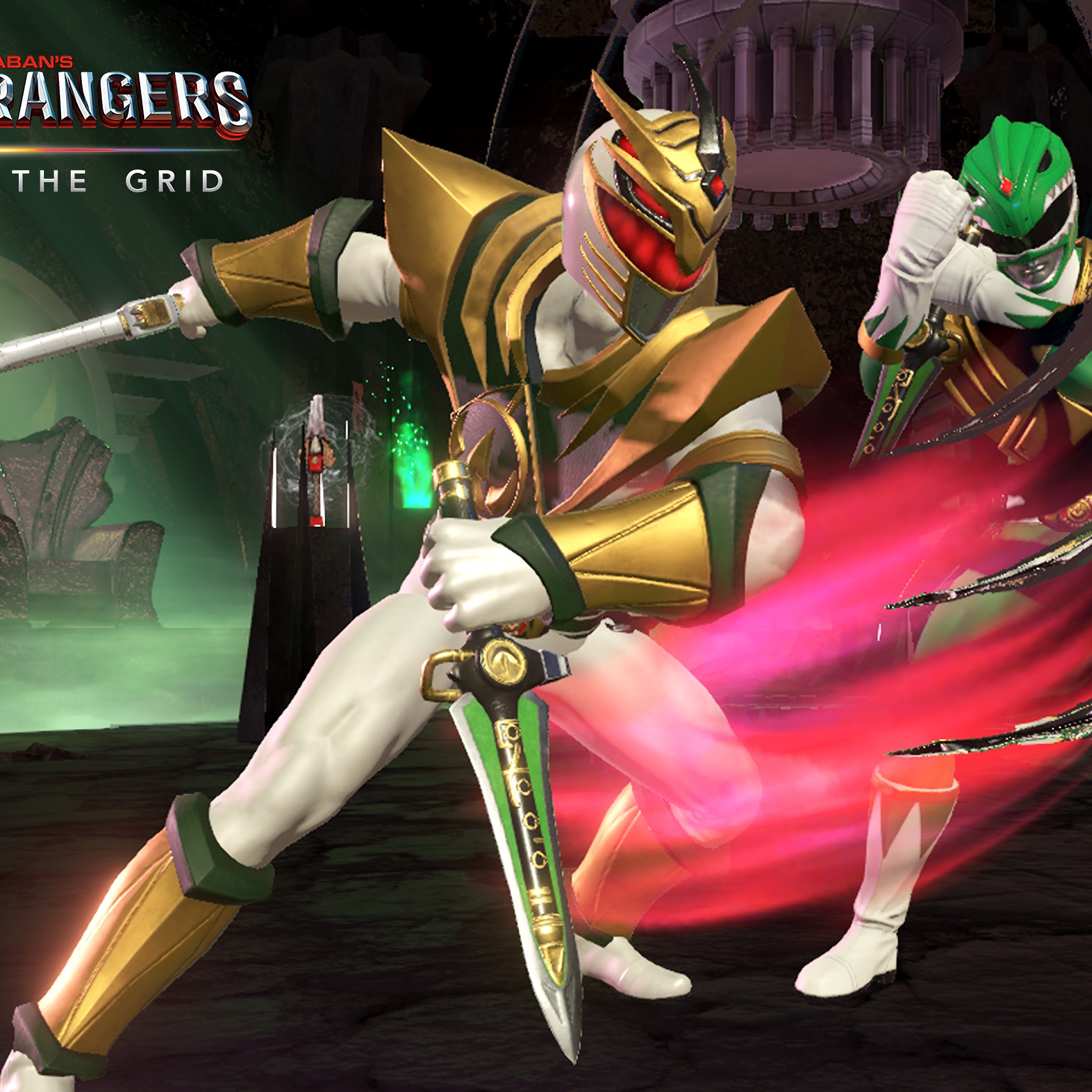 White Ranger vs. Green Ranger, Power Rangers: Battle for the Grid, 4K ...