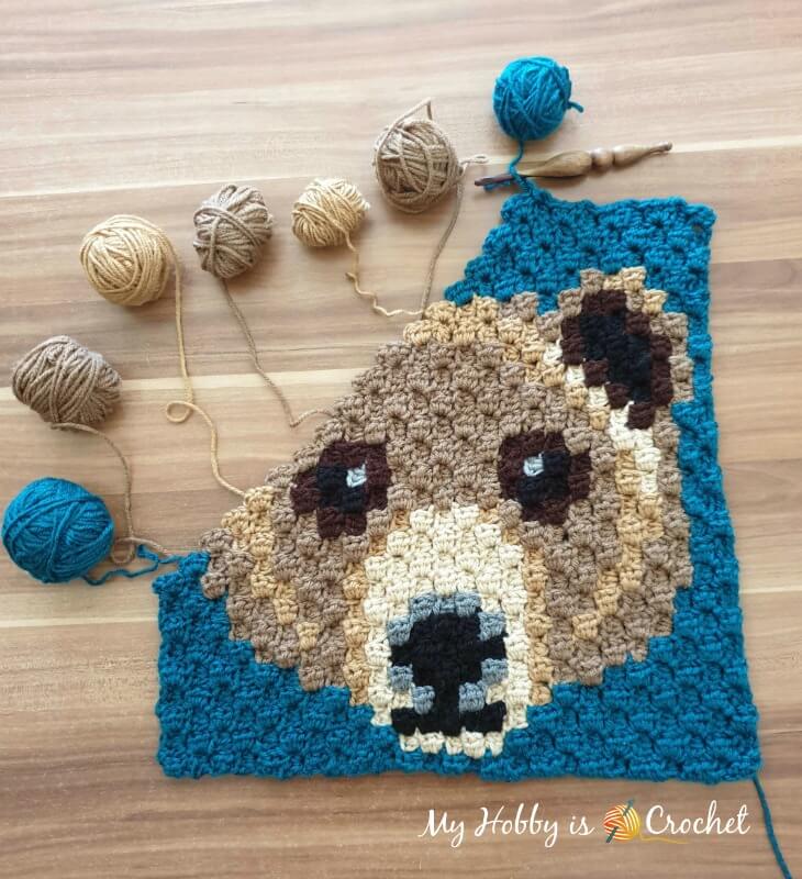 My Hobby Is Crochet: Brown Bear C2C Square - Free Crochet Pattern ...