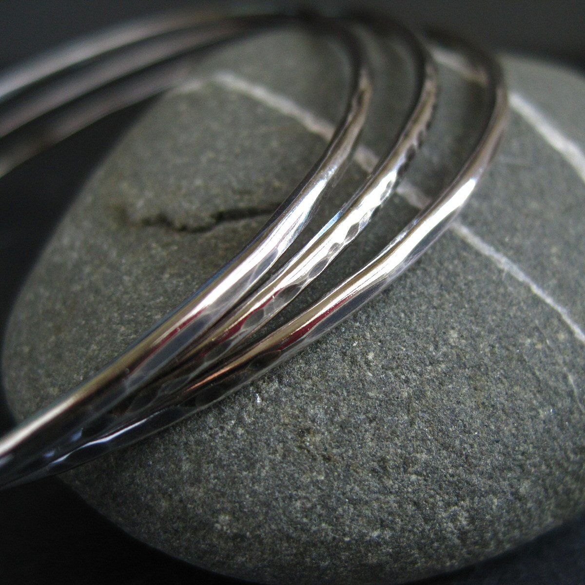 Handmade Bangles - A Version In Sterling Silver