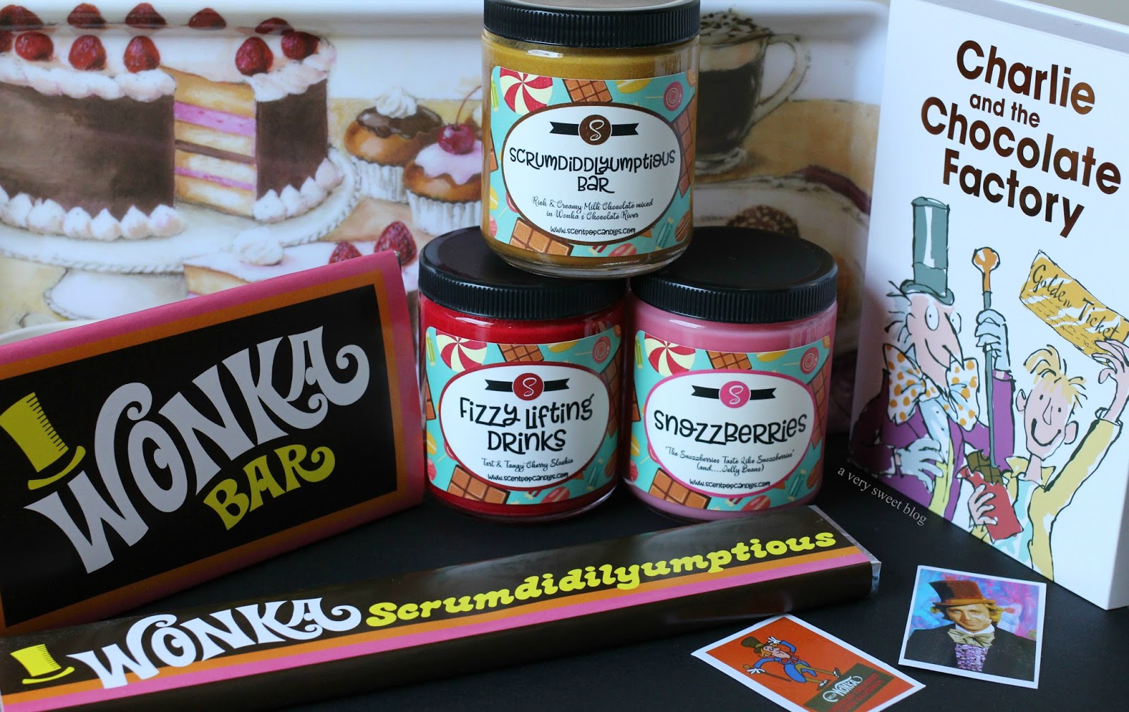 Willy Wonka Themed Scrumdiddlyumtious Bar, Snozzberries and Fizzy ...