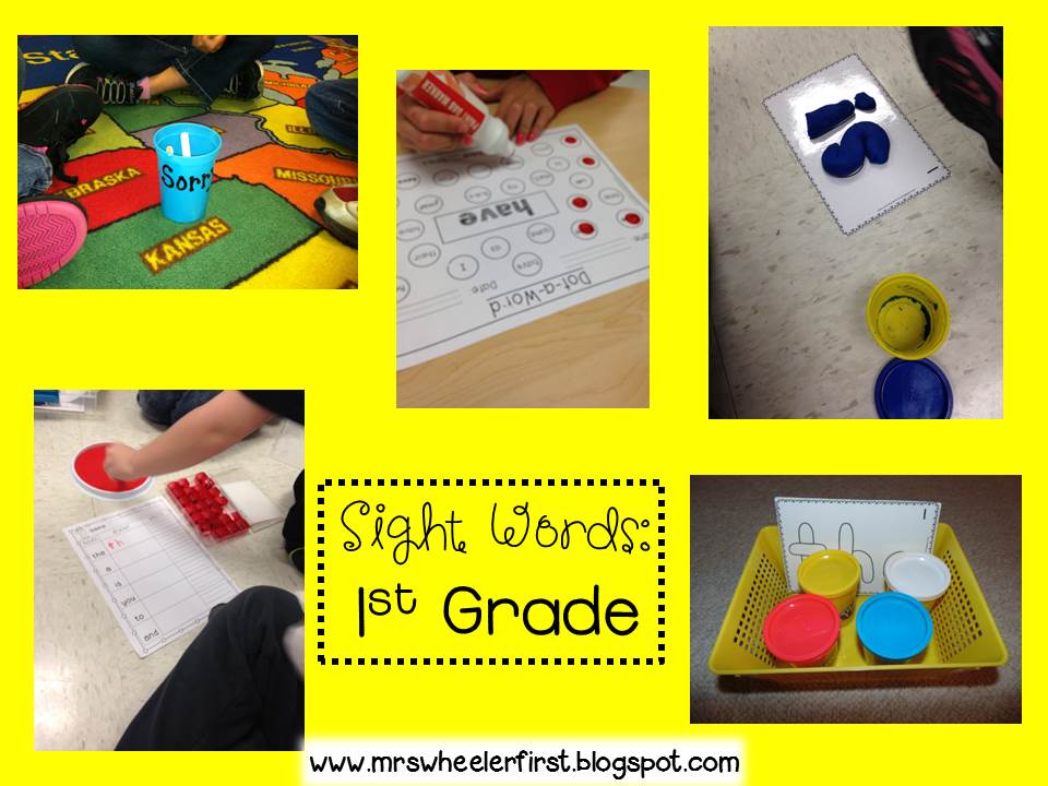 Mrs. Wheeler's First Grade Tidbits: New Sight Word Games