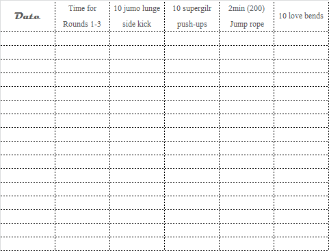 Zona Fitness: 70 Rutinas Zwow Challenge : #7 Rutina por tiempo
