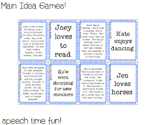 Reading Comprehension Stories: Main Idea Games!