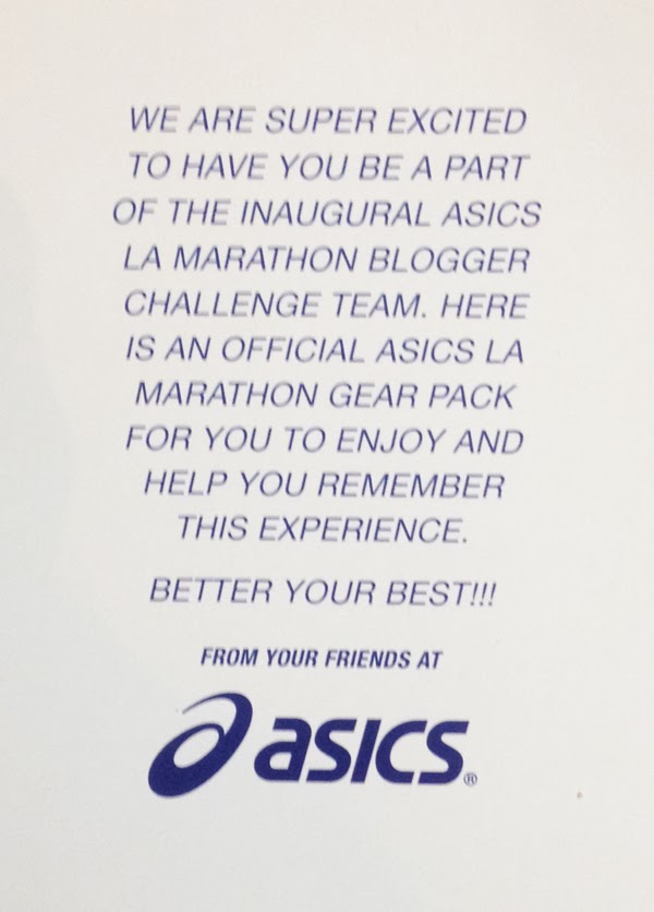 @Marathoner: Official ASICS LA Marathon Gear Pack