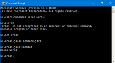 Cara Menjalankan Program Java di CMD ~ JAVA IRFAN