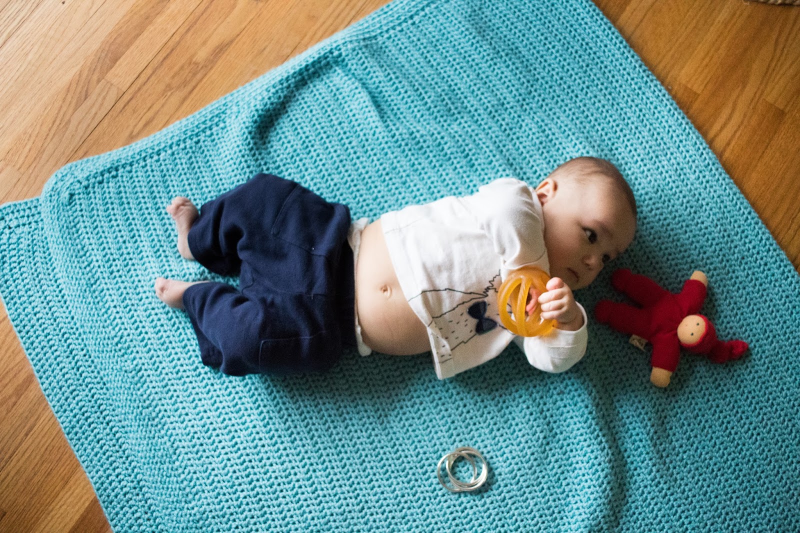 Exploring Toys -- Montessori Baby Week 17