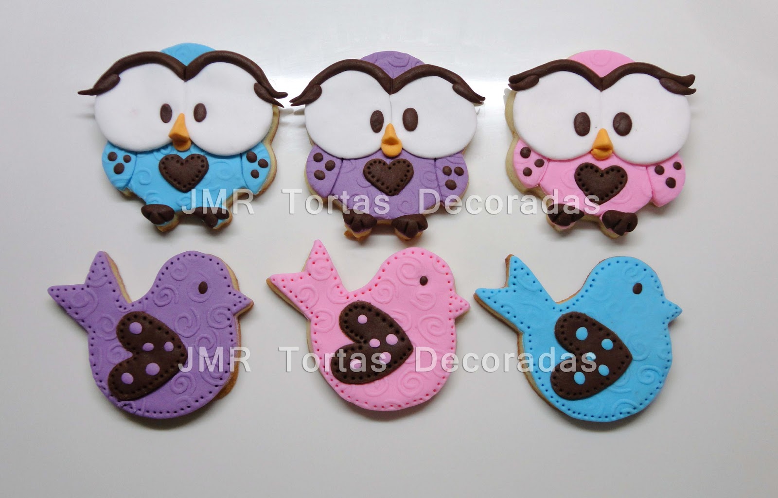 Cookies Buhos y pajaritos | JMR Tortas Decoradas