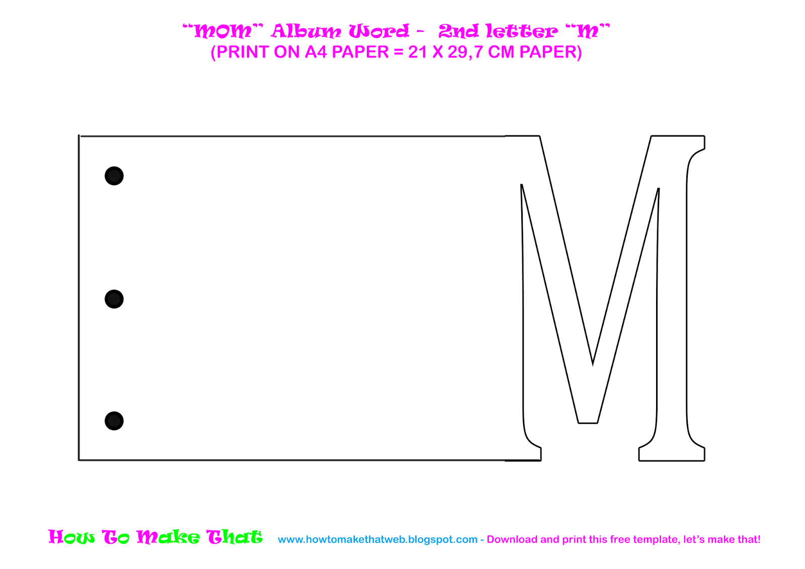 How To Make That: "MOM" Album Word