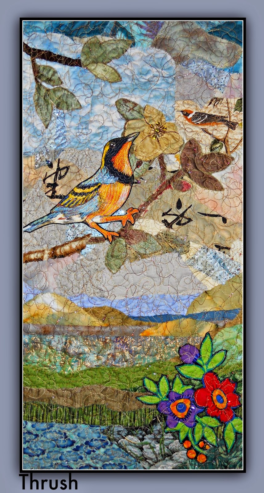 JUDYS FIBER ART: Thrush