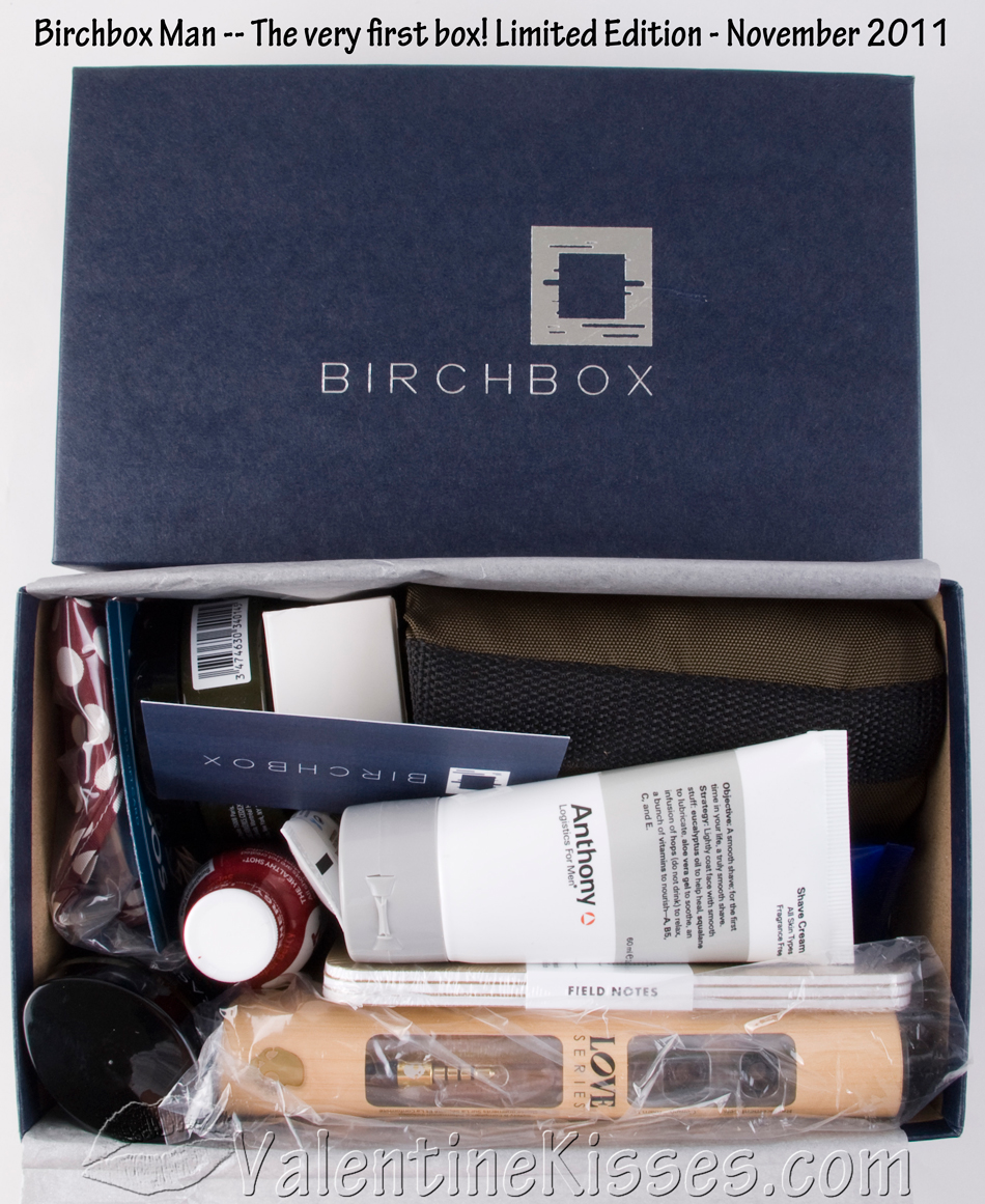 Valentine Kisses: Birchbox Man -- the very first box! Limited Edition ...