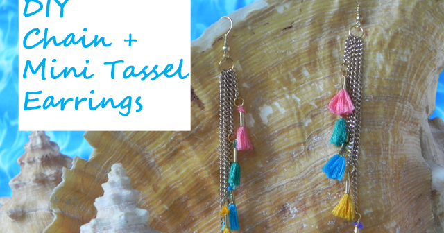 Smart n Snazzy: DIY ~ Chain + Mini-Tassel Earrings