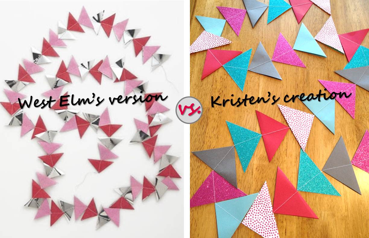 Inspired Whims: DIY Triangle Confetti Garland