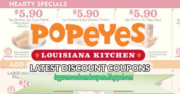 Free Promo Codes and Coupons 2023: Popeyes Chicken Coupons