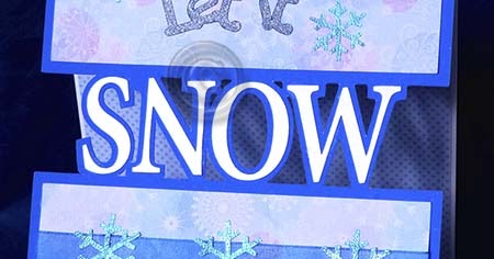 Shirley's Cards: Freebie Let It Snow Christmas Card