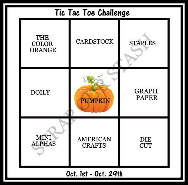 For the Love of Paper!: October SOS Tic Tac Toe - "Paint Night!"