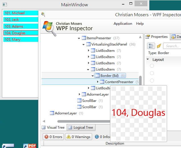 WPF Inspector 與 Visual Studio 的 WPF Tree Visualizer - Huan-Lin 學習筆記