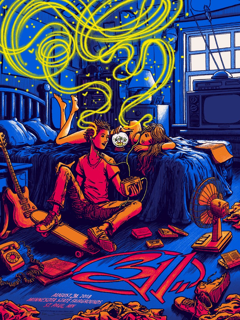 INSIDE THE ROCK POSTER FRAME BLOG: James Flames 311 & Umphrey's McGee ...