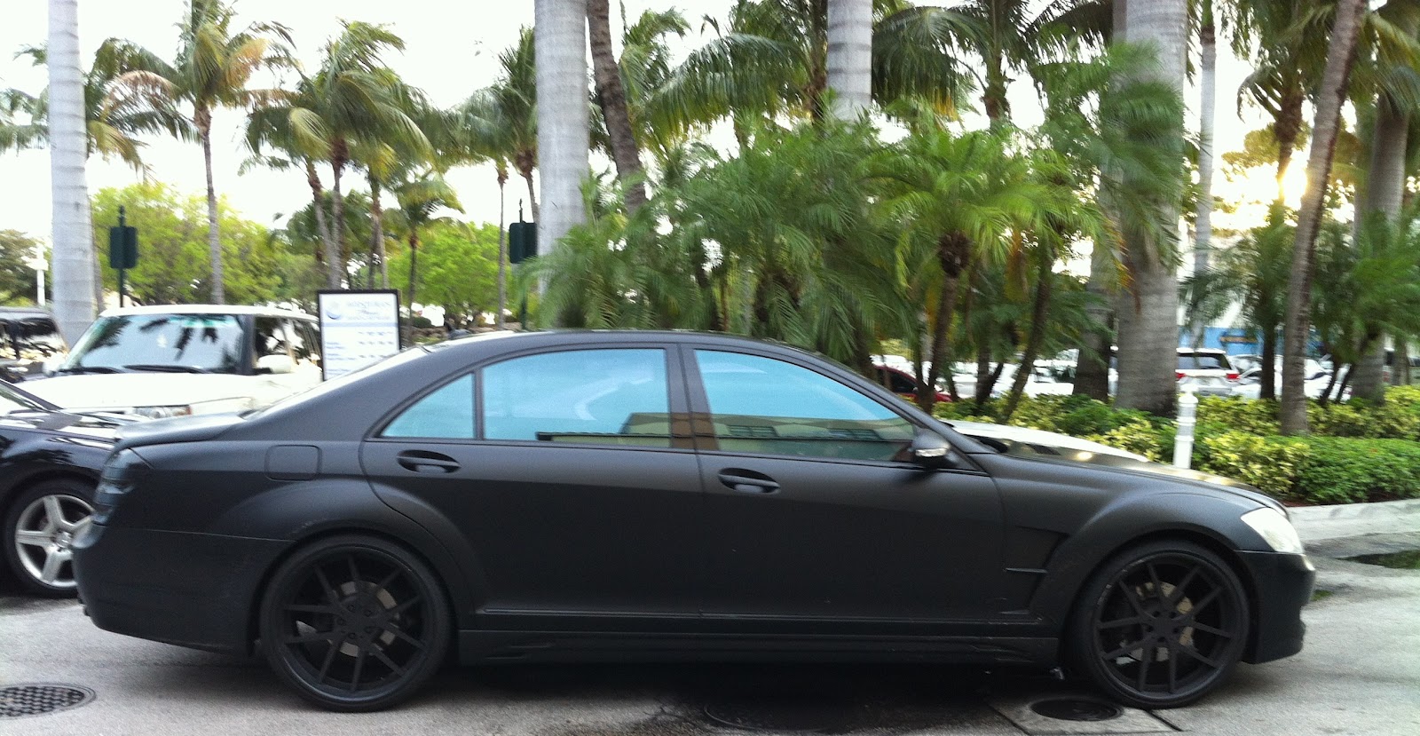 Matte Black S-Class Mercedes