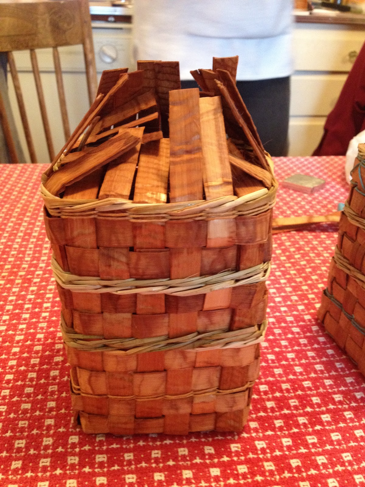 Teresa Kasner: Cedar Bark Basket Ta-Dah!