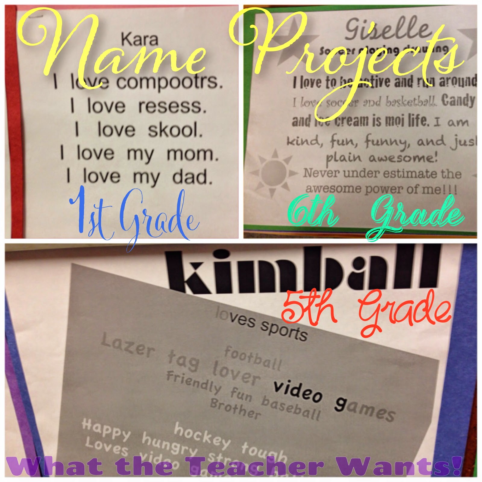 Computer Name Projects {For the Beginning of the Year} | What the ...