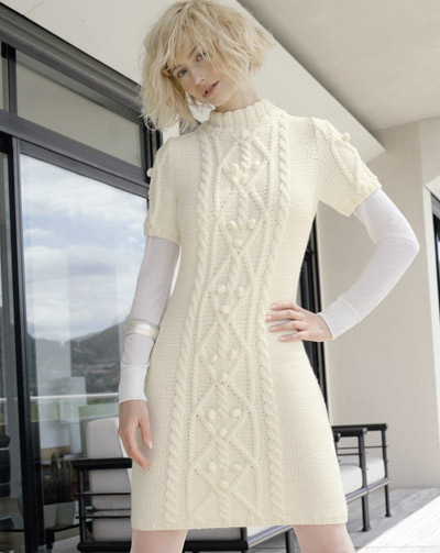 free knitting pattern: knit dress models 2012