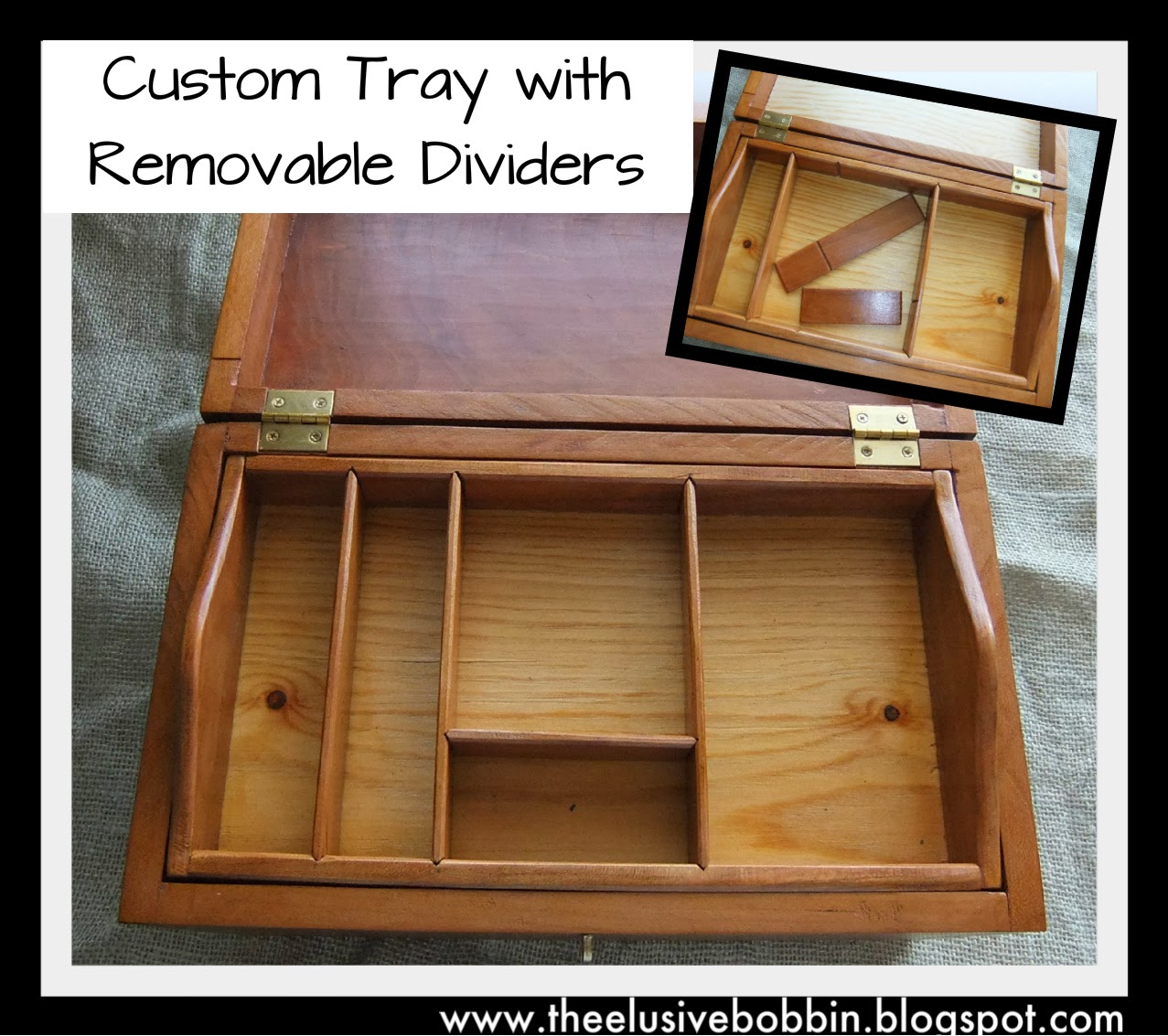 The Elusive Bobbin: Custom Cherry Sewing Box