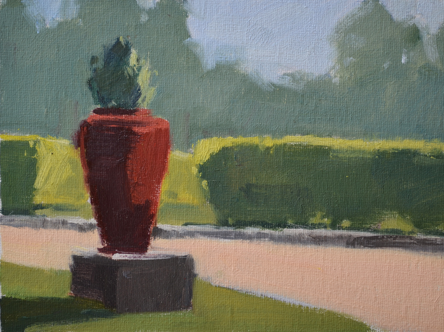 Laurel Daniel Blog: Garden Urn - Demo of 3 Block-in Techniques