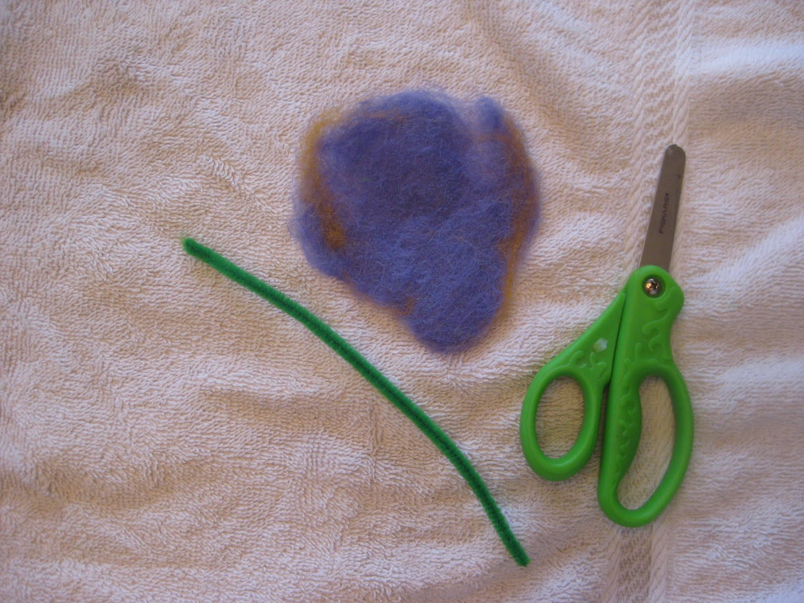 The Wonder Years: Wool Roving Spring Crocus Craft