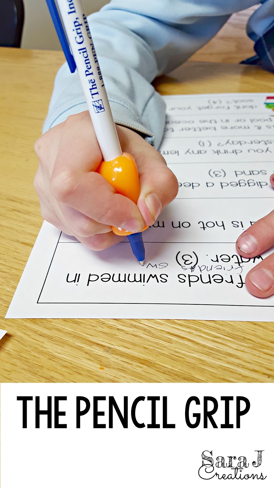 Correcting poor pencil grip | Sara J Creations