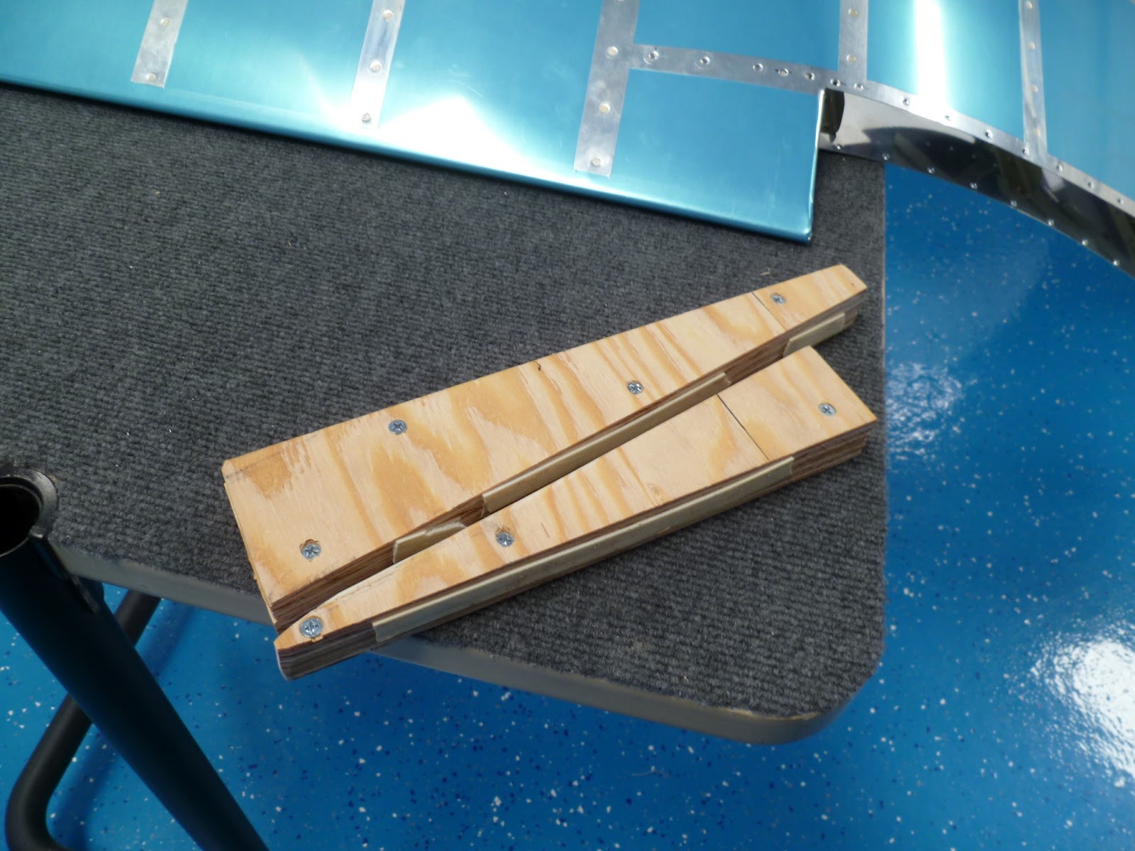 Rough and Ready Aerospace: Step 4.4, Bending the tabs