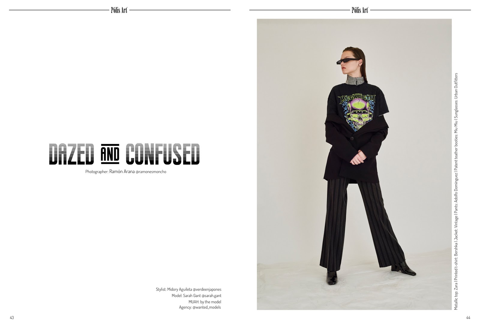 SARAH GANT / PÓLIS ART MAGAZINE, APRIL 2019 - WANTED Model Management