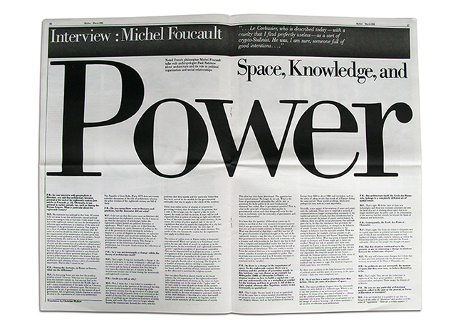 PUNKTO: Espaço, saber e poder • Michel Foucault