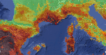 Maps Mania: French Wildfires Mapped