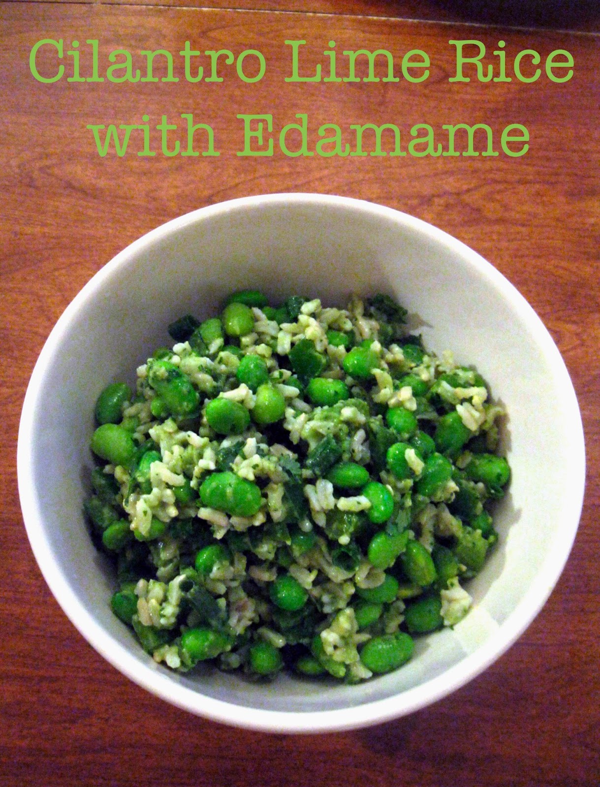 Amy's Nutritarian Kitchen: Cilantro Lime Rice with Edamame