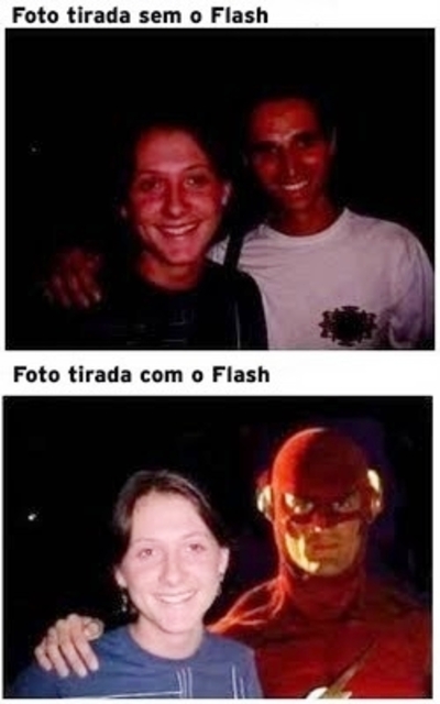 Se Informe Já: A diferença de uma foto sem flash e com " Flash.