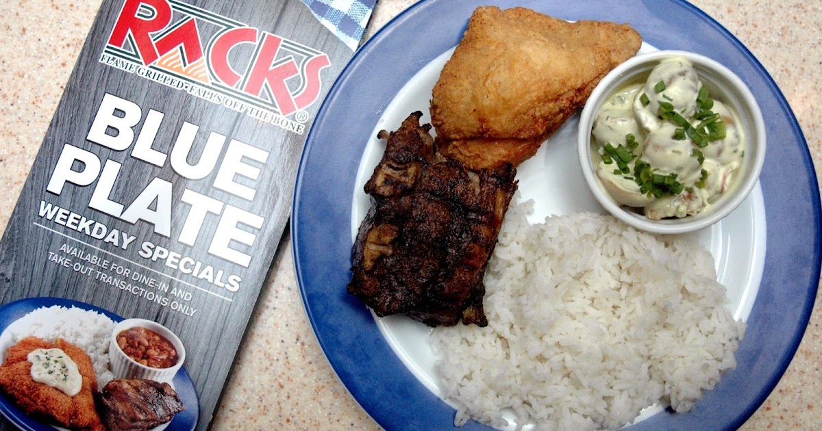 DUDE FOR FOOD: Blue Is Back: The RACKS Blue Plate Specials Return To ...