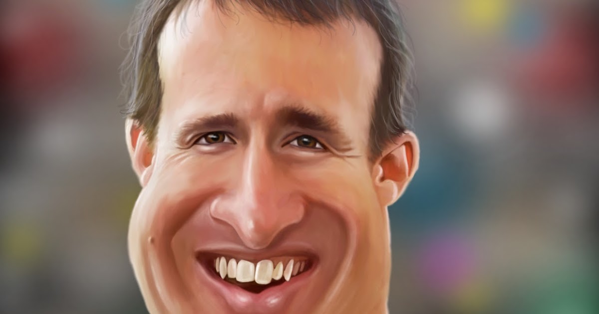 Sawyer Illustration Inc. caricature and cartoon art studio: Drew Brees