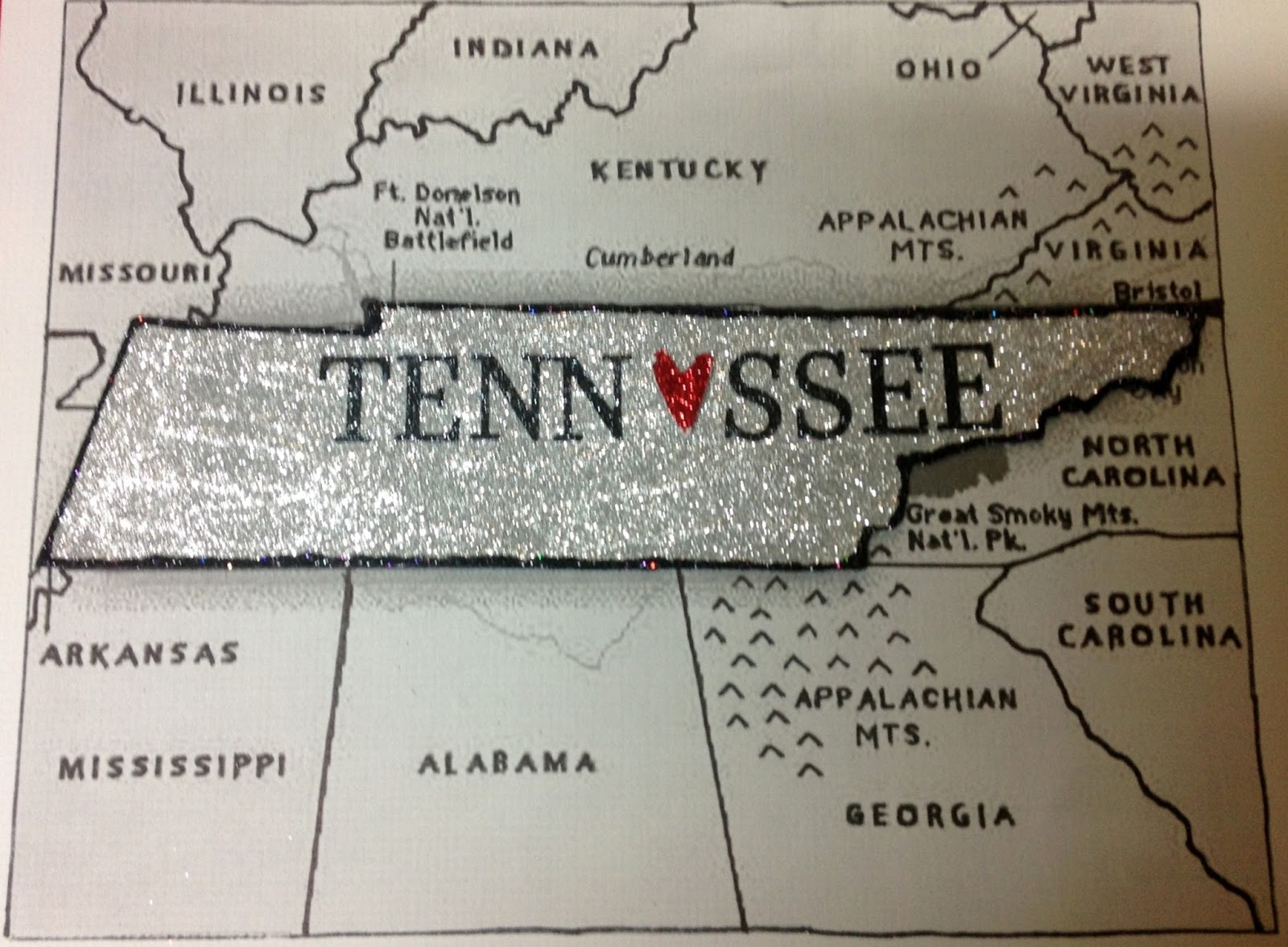 ArtGlitterBlog: My Heart Belongs in Tennessee Photo Art