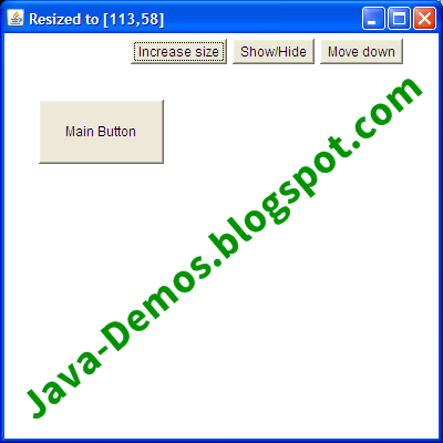 Using Componentlistener For Awt Button