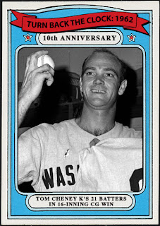 WHEN TOPPS HAD (BASE)BALLS!: TURN BACK THE CLOCK- TOM CHENEY STRIKES ...