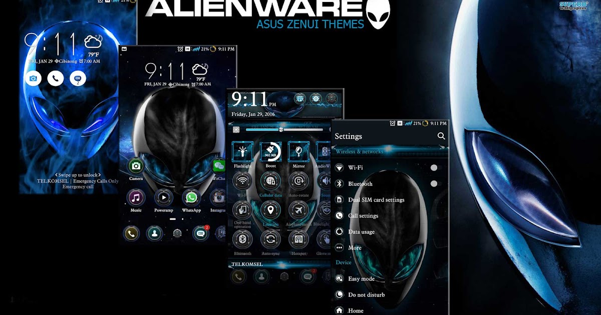 Tema Alienware Untuk Asus Zenfone ~ Berbagi Trick