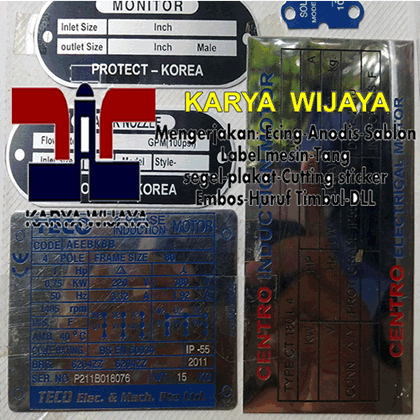 spesialis nameplate dan jasa pembuatan namplate: Jasa pembuatan nameplate